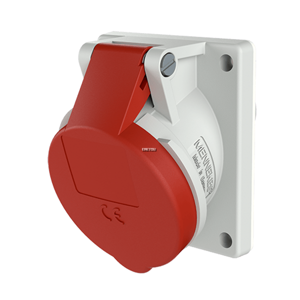 MENNEKES WALL MOUNTED RECEPTACLE ANGLED 20° 32A 5P 415V IP44