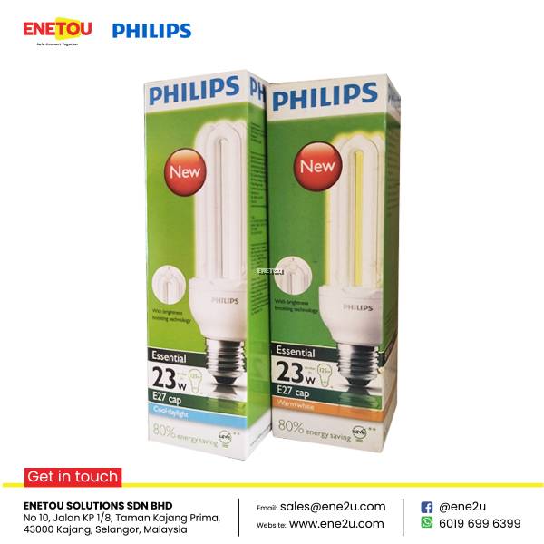 PHILIPS ESSENTIAL 23W WW E27 220-240V WARM WHITE