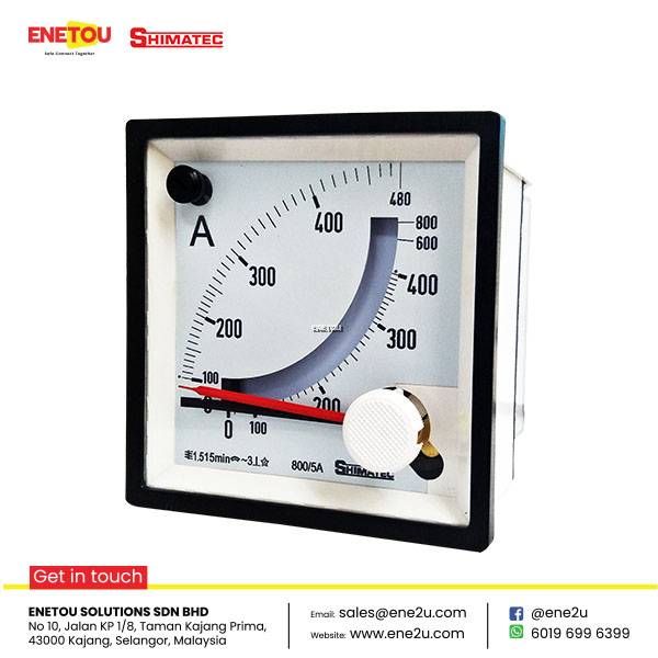 SHIMATEC 96X96 AMMATER MAXIMUM DEMAND INDICATOR