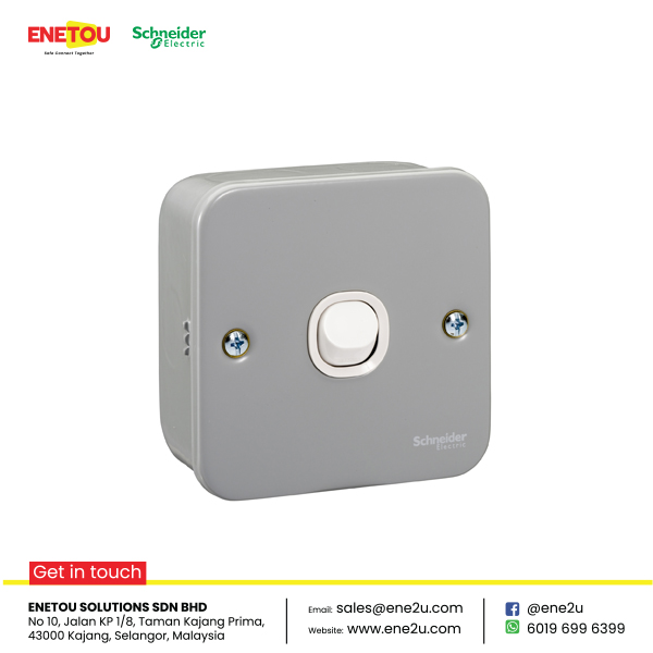 Ene2u.com | SCHNEIDER ESM 31 10A 1 GANG (1W | 2W) SWITCH