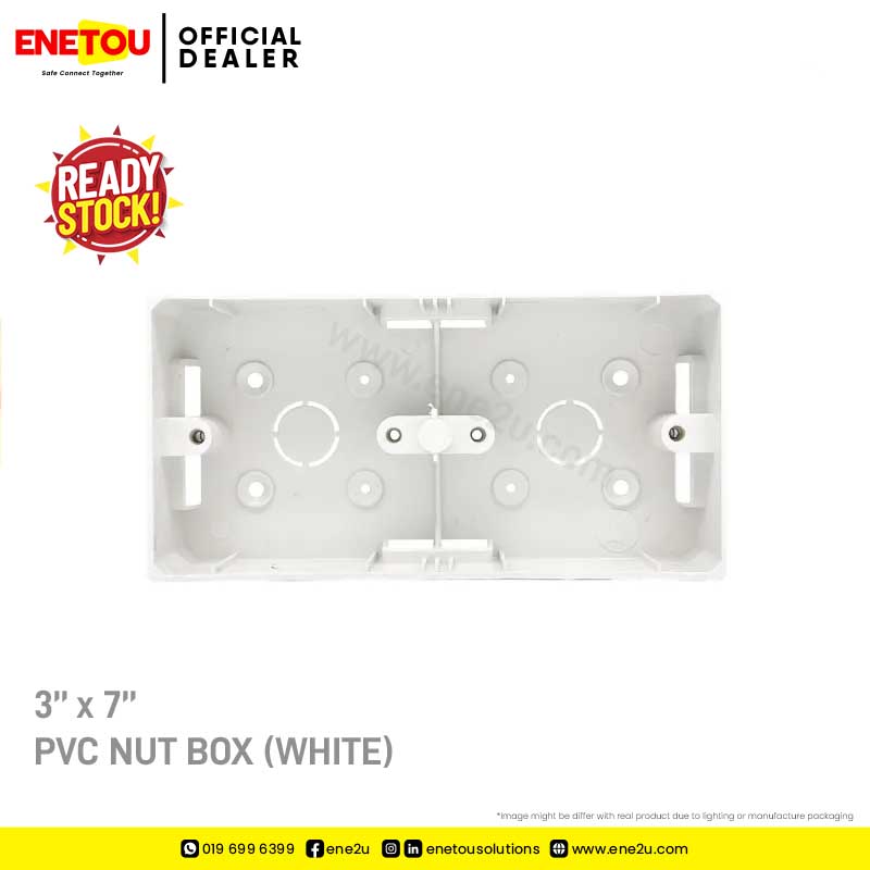 Ene2u.com | 3X7 PVC BOX WITH NUT